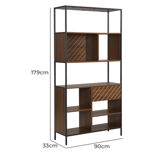 Temple & Webster Caius 8 Shelf Bookcase