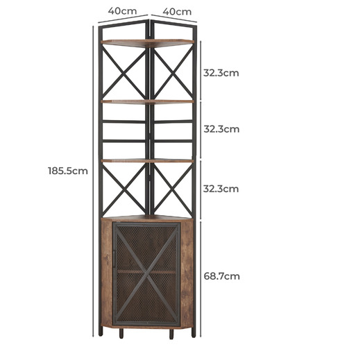 Temple & Webster Silas 6 Tier Corner Shelf