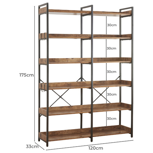 Temple & Webster Silas 6 Tier Shelving Unit