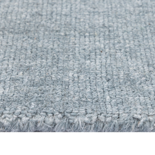 Temple & Webster Blue Tully Hand-Woven Wool-Blend Rug