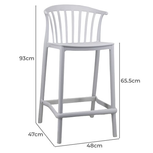 Temple & Webster 65.5cm Spindle Outdoor Bar Stools