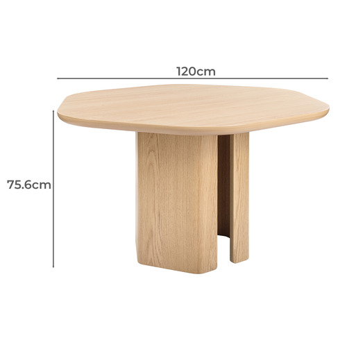 Temple & Webster 120cm Premium Hex Dining Table