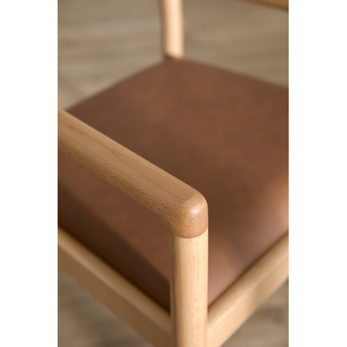 Temple & Webster Sandra Solid Beech Wood Dining Chairs