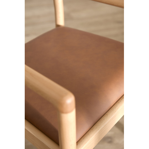 Temple & Webster Sandra Solid Beech Wood Dining Chairs