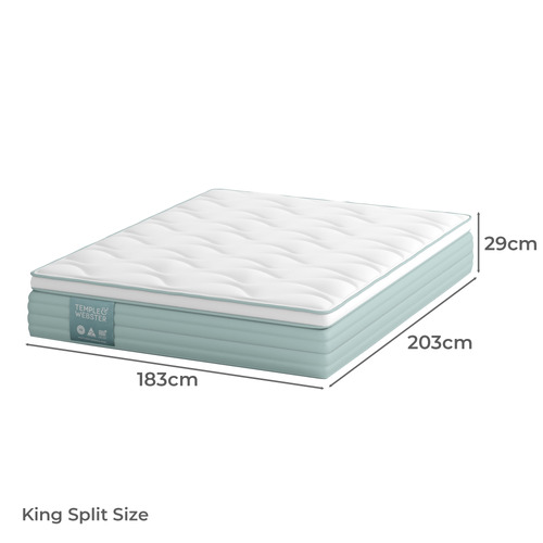 Temple & Webster Medium Sanctuary 5 Zone Pocket Spring Mattress