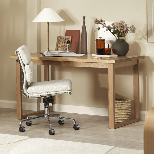 Temple & Webster Ski-Leg Writing Desk & Eames Replica Office Chair Set