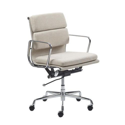 Temple & Webster Ski-Leg Writing Desk & Eames Replica Office Chair Set