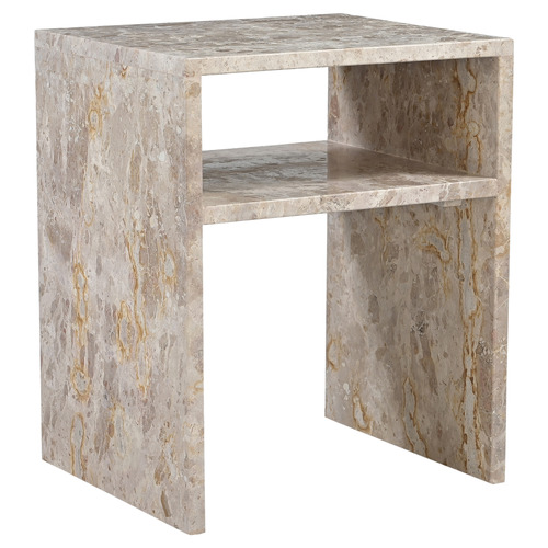 Beige Delight Mia Marble Side Table | Temple & Webster