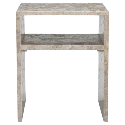 Beige Delight Mia Marble Side Table | Temple & Webster