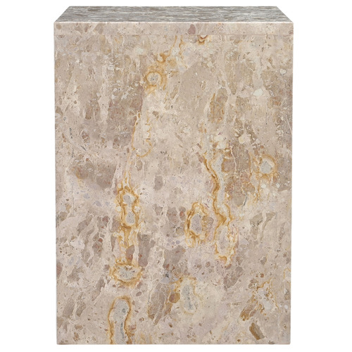 Beige Delight Mia Marble Side Table | Temple & Webster
