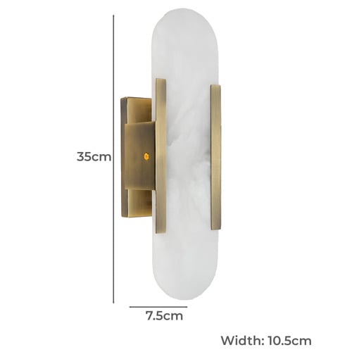Temple & Webster Sawyer Alabaster Wall Sconce