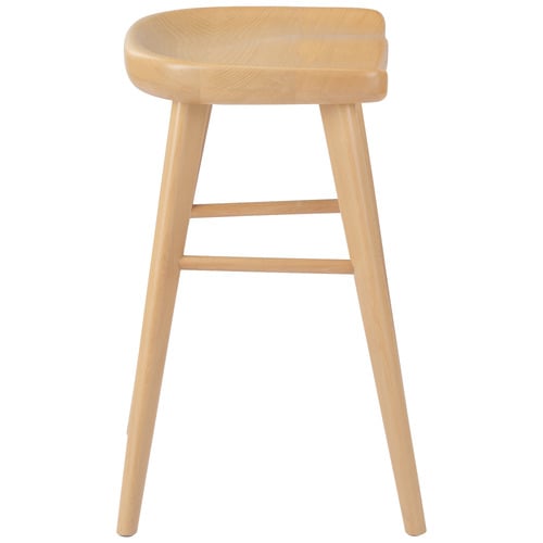 Temple & Webster 63cm Sella Beech Wood Bar Stool