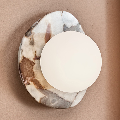 Temple & Webster Terra Calacatta Viola Marble Wall Sconce