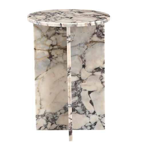 Temple & Webster Maria Marble Side Table