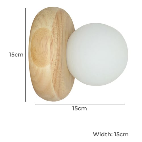 Howie Rubberwood Wall Light | Temple & Webster