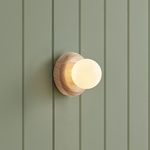 Howie Rubberwood Wall Light | Temple & Webster