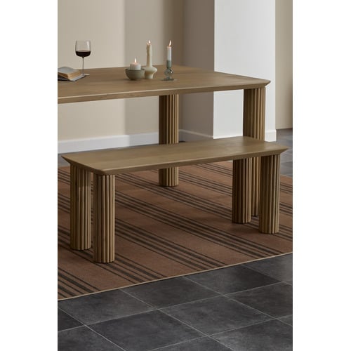 Tara Mango Wood Dining Bench | Temple & Webster