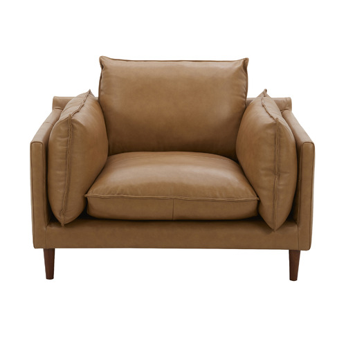 Terry Premium Genuine Leather Armchair | Temple & Webster