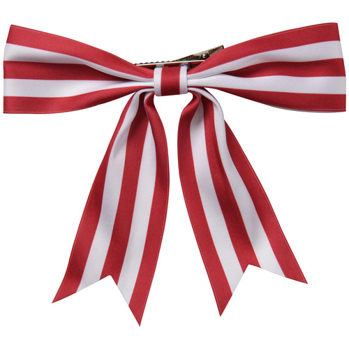 Temple & Webster Stripe Bow Christmas Tree Clips