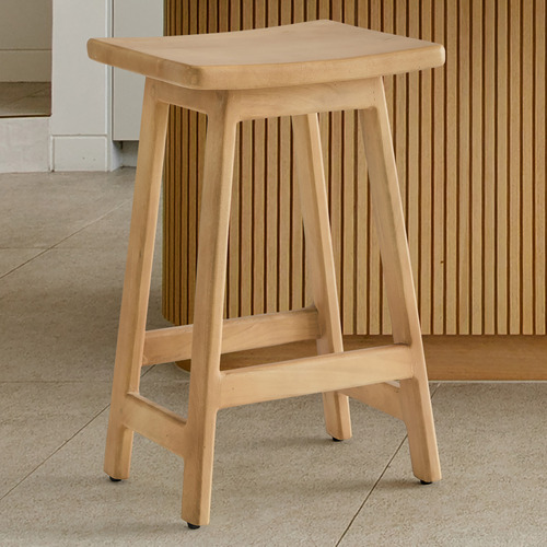 Temple & Webster 65cm Nisha Mango Wood Bar Stool