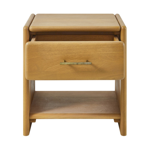 Temple & Webster Joey Mango Wood Bedside Table