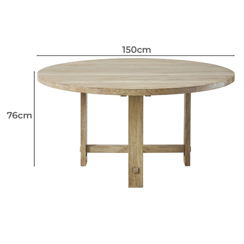Temple & Webster Wategos Mango Wood Dining Table