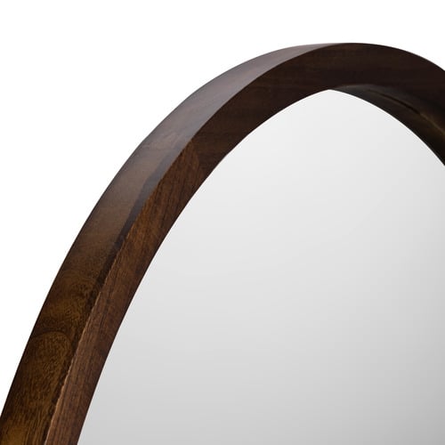Temple & Webster Natural Timber Arched Full Length Mirror