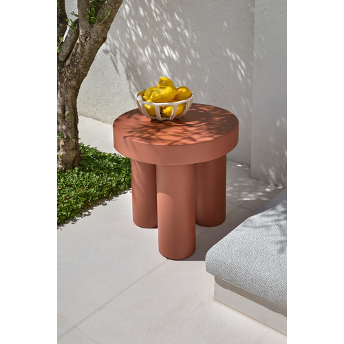 Temple & Webster Makkari Polystone Outdoor Side Table
