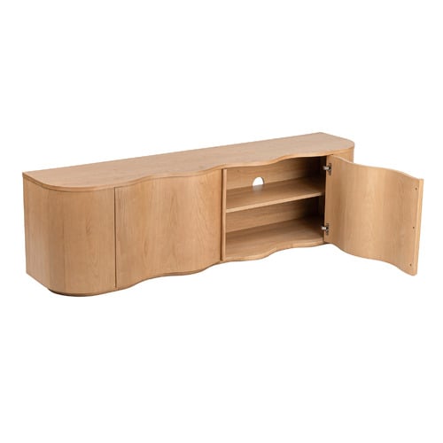 Temple & Webster Winnie Wavy 2 Door TV Unit
