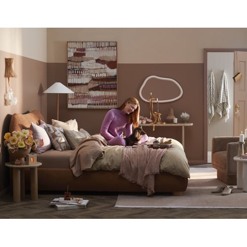 Temple & Webster Wenzel Rattan Floor Lamp