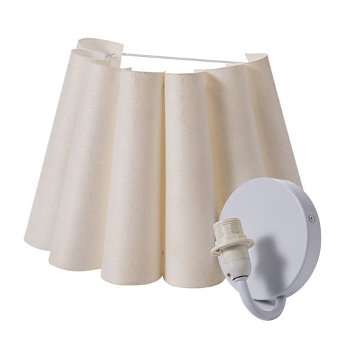 Clem White Scalloped Wall Light | Temple & Webster