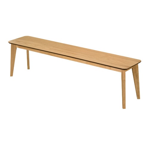 Temple & Webster Larsen Rubberwood Dining Bench