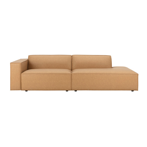 Temple & Webster Russo 4 Seater Upholstered Sofa with Chaise