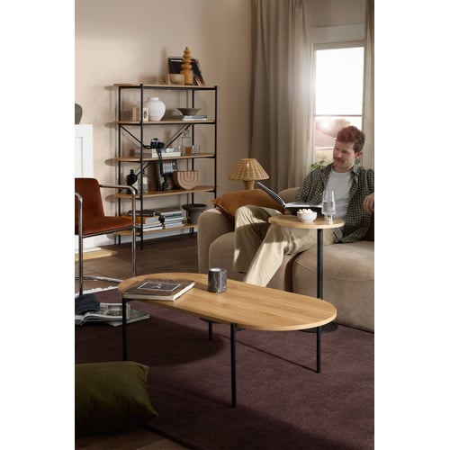 Brooke 5 Tier Curved Bookcase | Temple & Webster