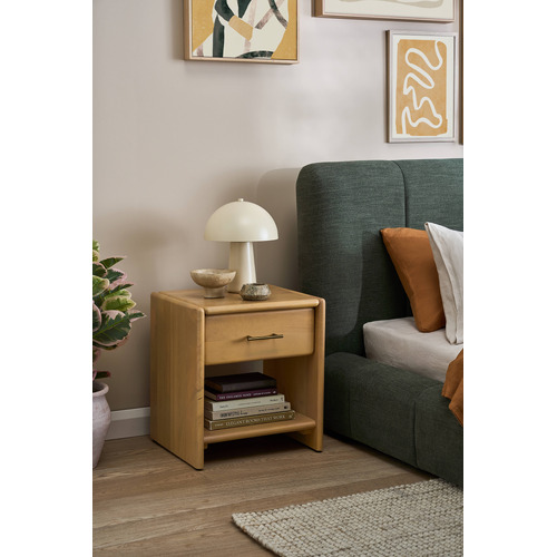 Temple & Webster Joey Mango Wood Bedside Table