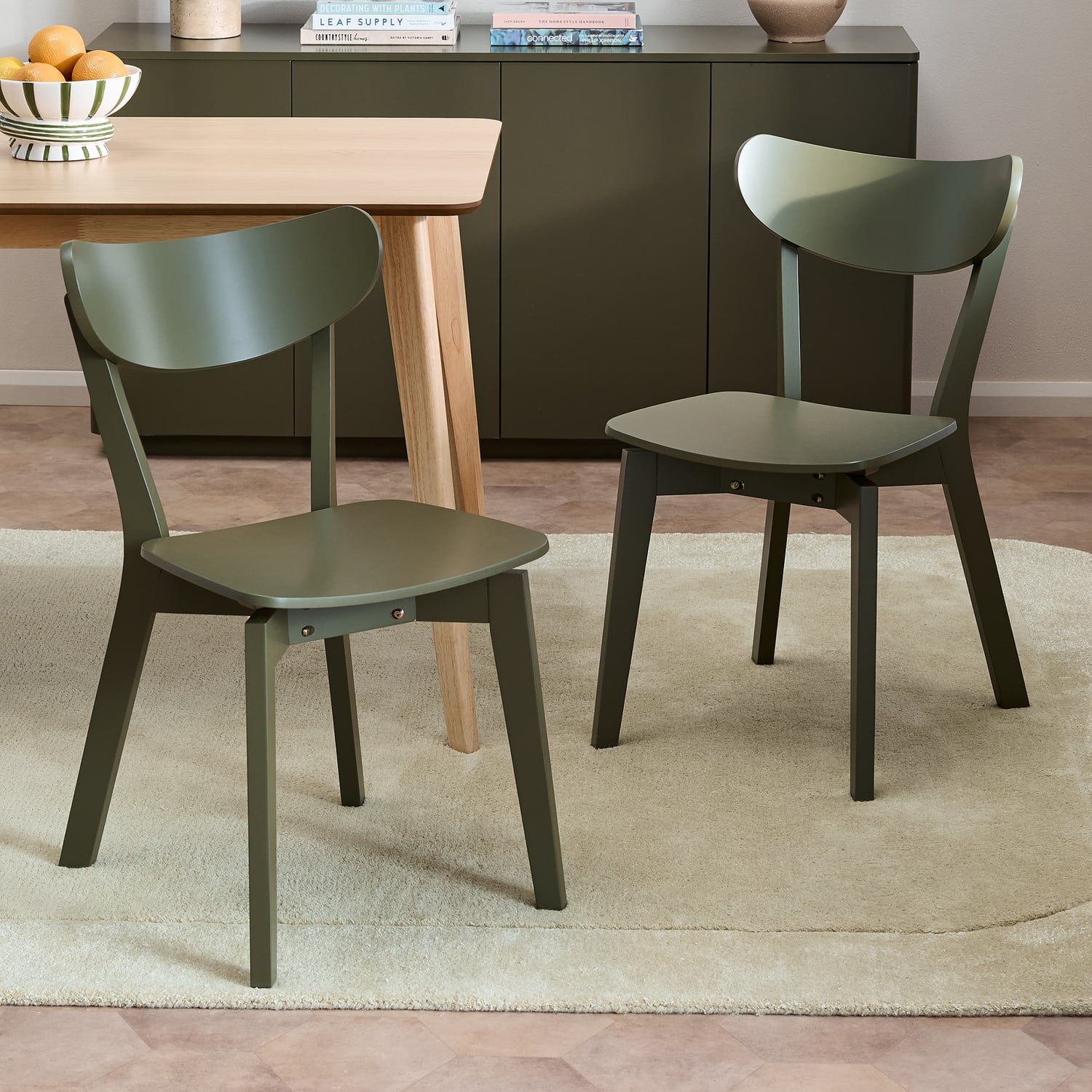 Temple & Webster Larsen Wooden Dining Chairs