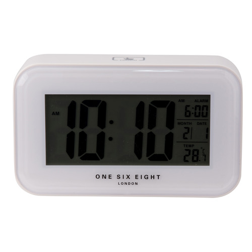 OneSixEightLondon White Rectangular Digital Alarm Clock & Reviews ... OneSixEightLondon White Rectangular Digital Alarm Clock & Reviews ...