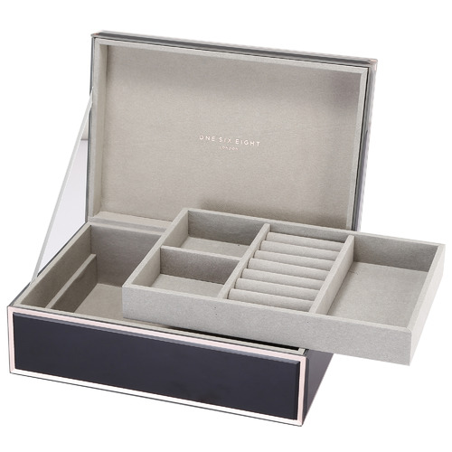 Sara Large Glass Jewellery Box | Temple & Webster