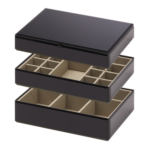 OneSixEightLondon 3 Piece Martina Stackable Jewellery Box Set | Temple ...