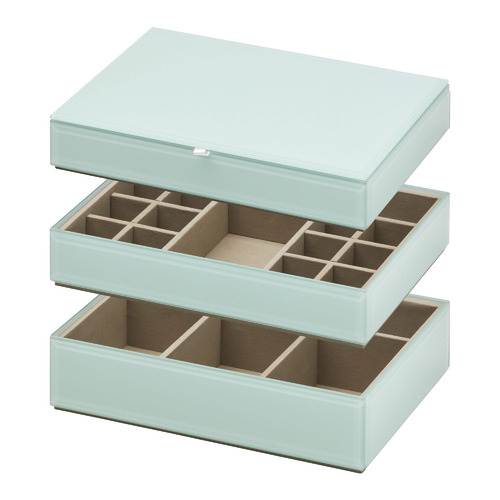 OneSixEightLondon 3 Piece Martina Stackable Jewellery Box Set | Temple ...