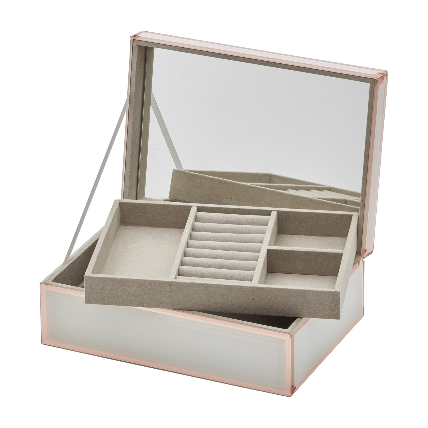 OneSixEightLondon Sara Large Glass Jewellery Box | Temple & Webster