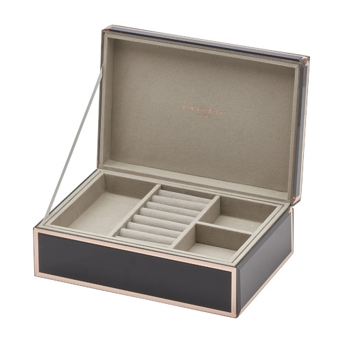 OneSixEightLondon Sara Large Glass Jewellery Box | Temple & Webster