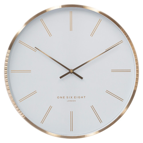 OneSixEightLondon 40cm Otto Metal Silent Wall Clock | Temple & Webster
