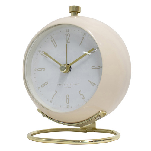 OneSixEightLondon Grace Metal Silent Alarm Clock | Temple & Webster