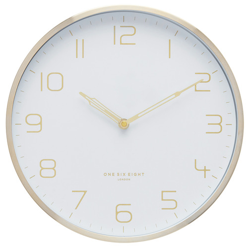 OneSixEightLondon 30cm Lily Silent Wall Clock | Temple & Webster