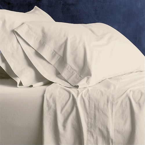 Chiswick Living Solid Cotton Double Sheet Set | Temple & Webster