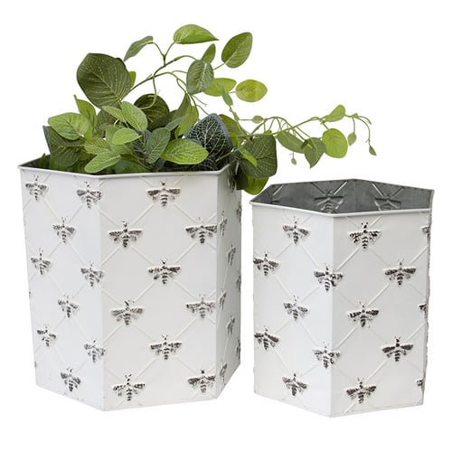 High St. 2 Piece Hexagon Bee Planter Set | Temple & Webster