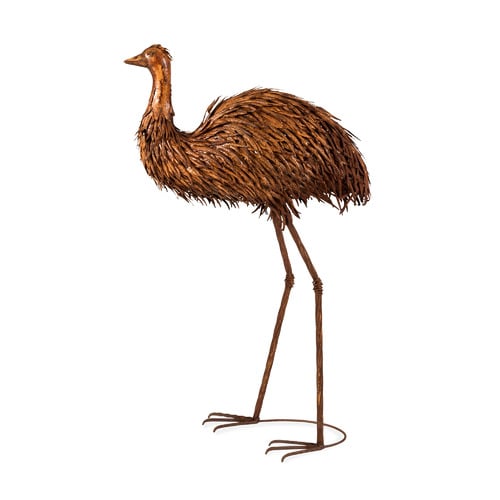 High St. XL Dad Emu Metal Outdoor Statue | Temple & Webster