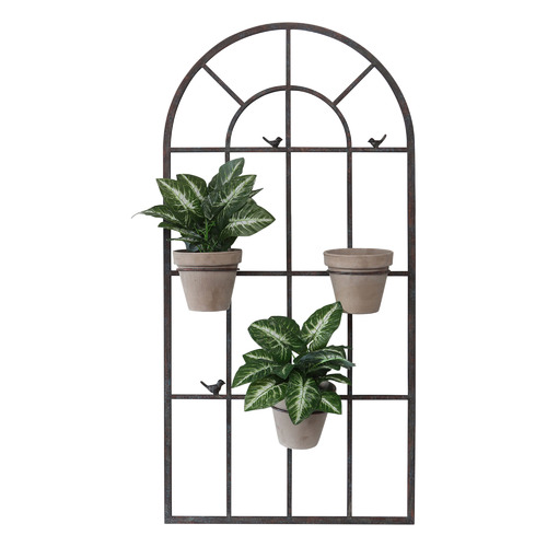 High St. French Window Iron Wall Planter | Temple & Webster