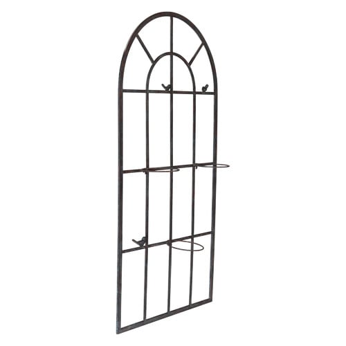 High St. French Window Iron Wall Planter | Temple & Webster